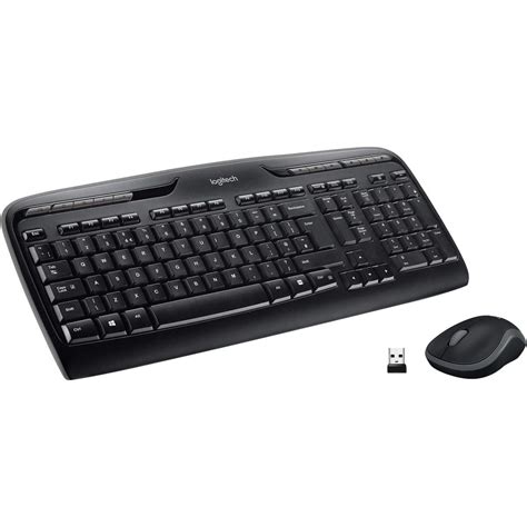 Logitech Mk330 Wireless Keyboard And Mouse Combo With Usb Receiver Long Battery Life Pc Laptop