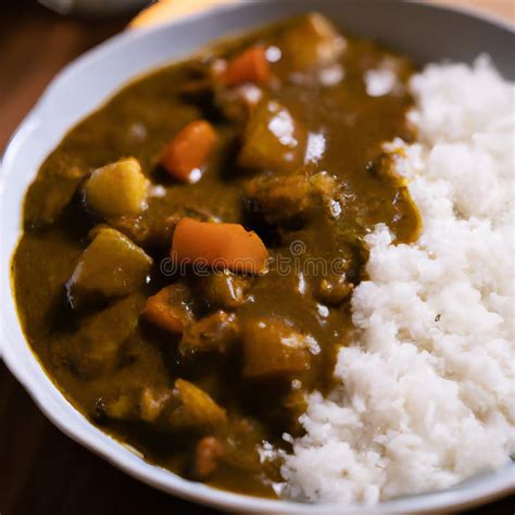 Japanese Curry Rice Stock Illustration Illustration Of Potato 303868612