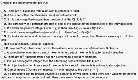 solved check all the statements that are true a there are