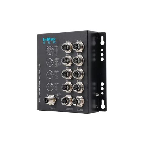 Inmax 1000m Gigabit M12 Industrial Railway Ethernet Switch 8 Port M12