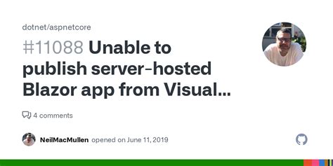 Unable To Publish Server Hosted Blazor App From Visual Studio Preview Issue Dotnet