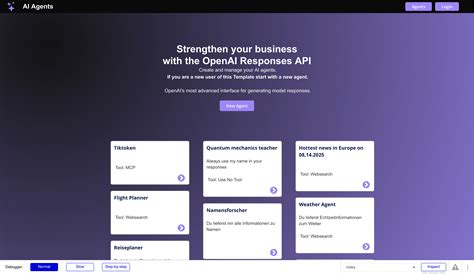 openai responses api template bubble