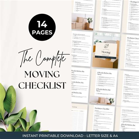 Moving Homes Checklist Printable New Home Essentials Moving