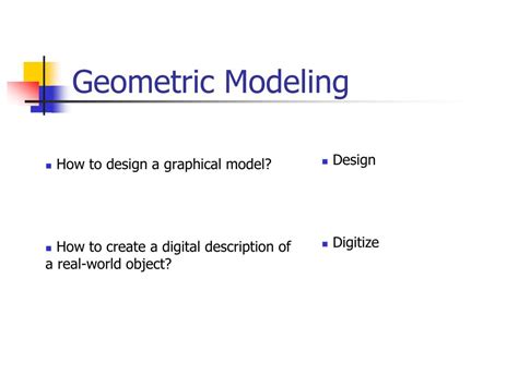 Ppt Geometric Modeling Powerpoint Presentation Free Download Id691695