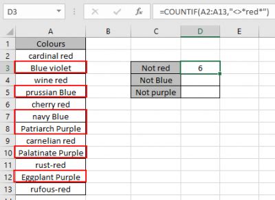 Get The Count Cells That Do Not Contain Value In Excel