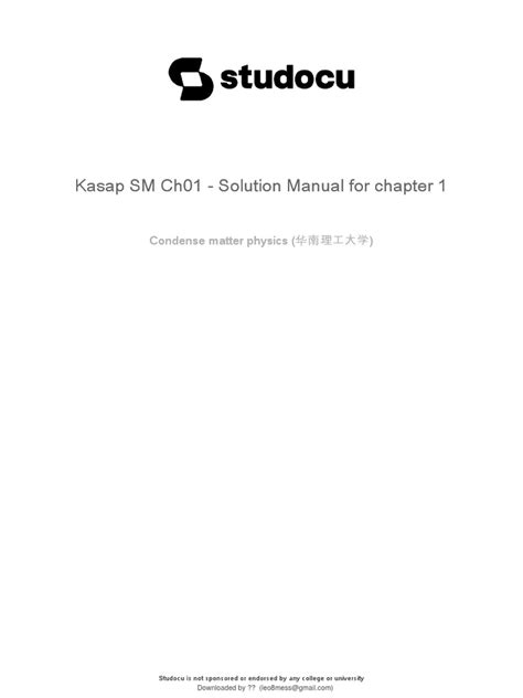 kasap sm ch01 solution manual for chapter 1 kasap sm ch01 solution