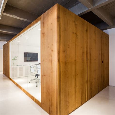 Compact Architects Office In São Paulo Features Wooden Meeting Cube