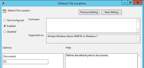 setting the default file location for attachments in microsoft outlook