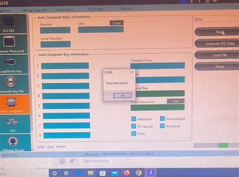 How To Solve Cgdi Mb Read Data Failed Error When Reading Benz Tcu