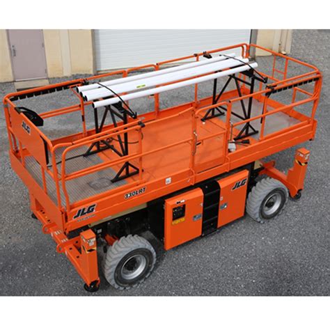 Jlg Offers New Large Material Racks For Scissor Lift Safety