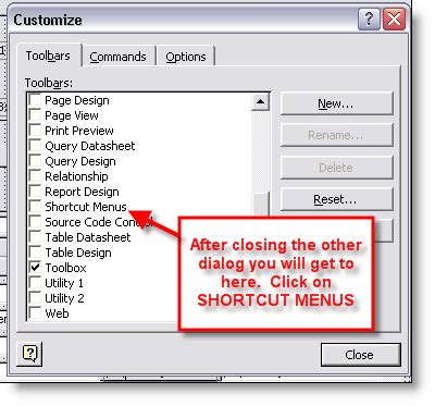 How To Create A Custom Shortcut Menu BTAB Development