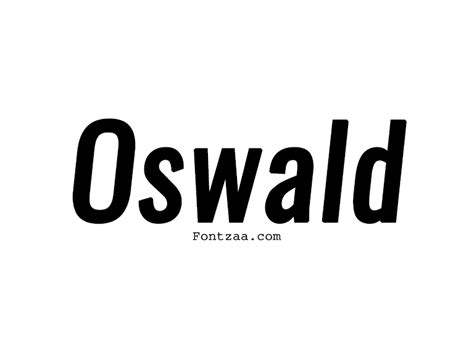 Oswald Italic Font Fontzaa Exclusive Fonts Library