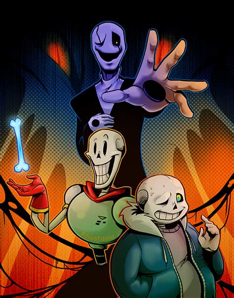 Sans Papyrus Undertale Papyrus Ut W D Gaster Gaster Wd
