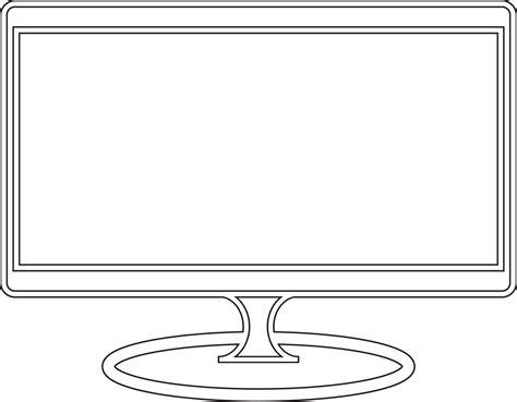 Computer Or Tv Desktop Screen Monitor Digital Electronics With Black And White Visuals 20736120