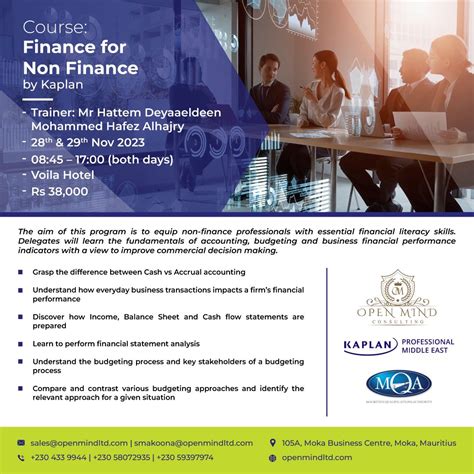 Open Mind Consulting Ltd Mauritius On Linkedin Financeknowledge