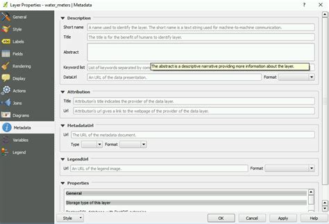 QGIS Metadata North River Geographic Systems Inc