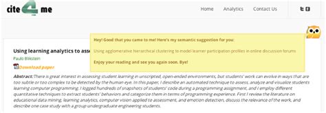 An Example Of Paper Recommendation Based On S CS D Download Scientific Diagram