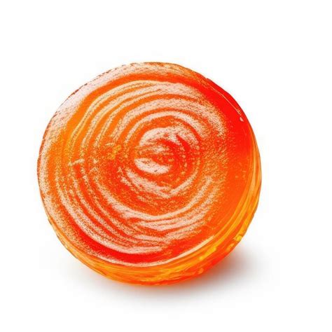 Premium Photo A Round Orange Disc With A Red Rim And A Circle In The Middle