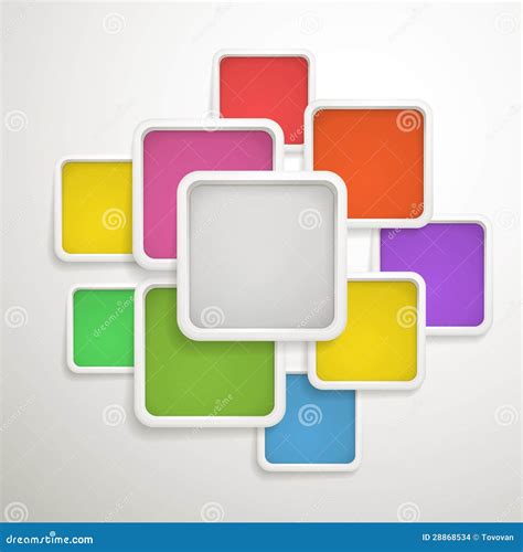Abstract Background Of Color Boxes Stock Vector Image 28868534