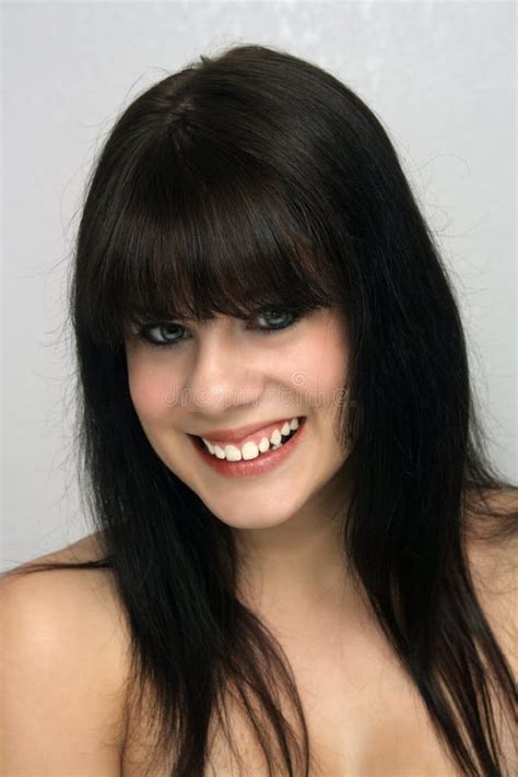 Beautiful Young Brunette Headshot 1 Stock Image Image Of Beautiful