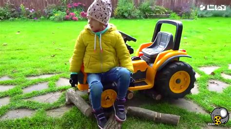 فیلم ماشین بازی کودکانه پسرانه با الکس 221 تراکتور و ماشین قرمز بزرگ