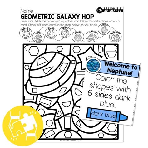 Lucky To Learn Math 1st Grade Geometry Lesson 55 Identify And