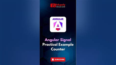 Angular Signals Practical Example With Counter App Youtube