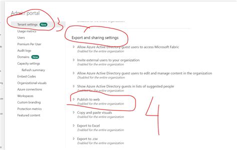 solved how to enable publish to web for power bi reports
