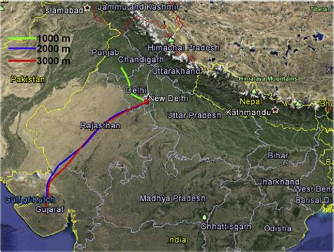 Hysplit Model Backward Trajectory Analysis At 1000 2000 And 3000 M