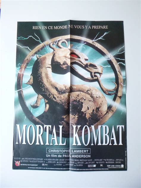 Mortal Kombat Vintage Original Cinema Poster Etsy