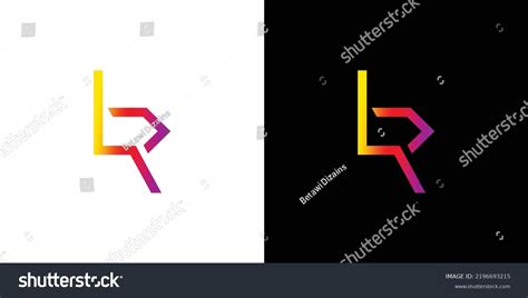 Modern Sophisticated Letter Lr Initials Logo Stock Vector Royalty Free 2196693215 Shutterstock
