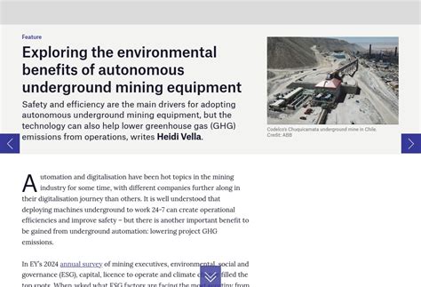 Exploring The Environmental Benefits Of Autonomous Underground Mining Equipment Mine Issue