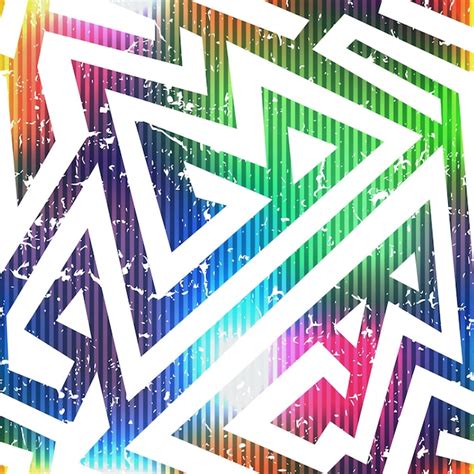 Premium Vector Bright Geometric Seamless Pattern