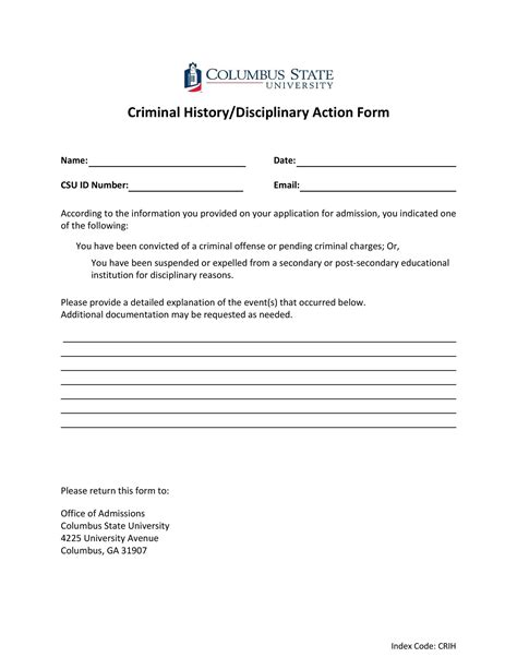 Discipline Write Up Form