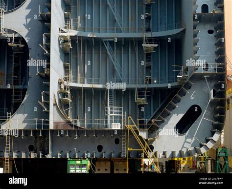 Crude Oil Tanker Section Of The Hull Of A Very Large Crude Carrier