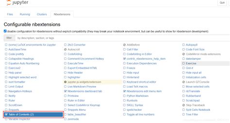 为jupyter Notebook添加目录jupyter安装拓展nbextensionsjupyter Notebook目录 Csdn博客