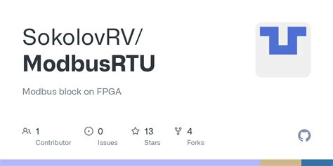 Github Sokolovrvmodbusrtu Modbus Block On Fpga