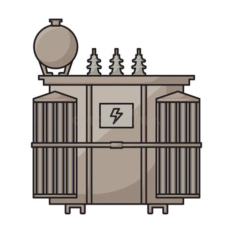 Transformer Vector Icon Color Vector Icon Isolated On White Background Transformer Stock Vector