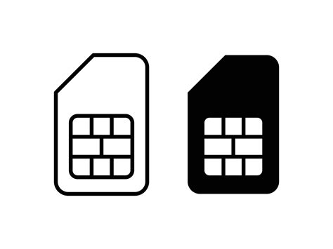 Sim Card Icon Set Sim Icons Set Linear Icons Of Sim Cards Sim Card
