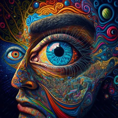 Pin By Kayla Downing On Cool Colorful Surreal In 2024 Eyes Artwork
