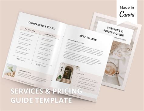 Services And Pricing Guide Template Client Welcome Packet Service Guide Client Onboarding Price