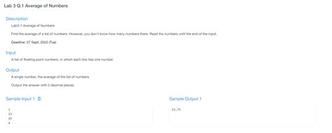 solved description lab3 1 average of numbers find the