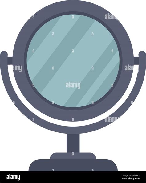 Woman Standing Table Reflection Stock Vector Images Alamy