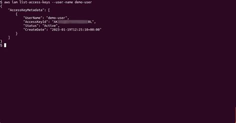 How To Remove The Access Key Of A User Using Aws Cli