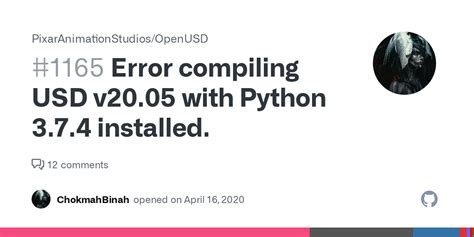 Error Compiling Usd V2005 With Python 374 Installed · Issue 1165