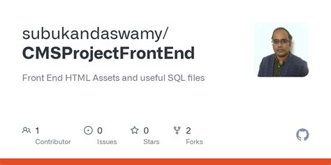 Github Subukandaswamycmsprojectfrontend Front End Html Assets And Useful Sql Files