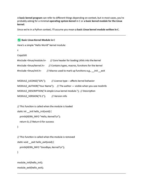 A Basic Kernel Program Can Refer To Different Things Depending On Context Pdf
