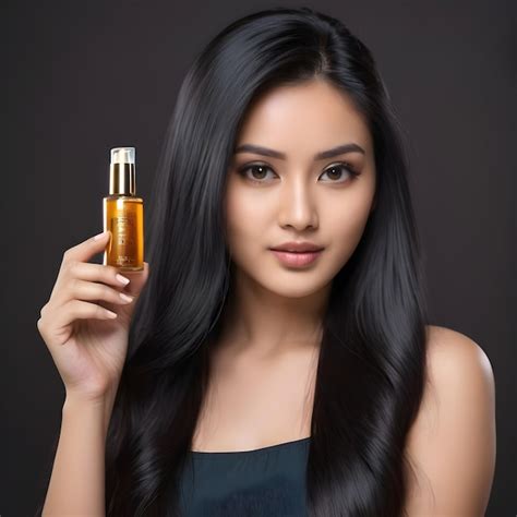 Premium Photo Beautiful Girl With Black Shiny Hair