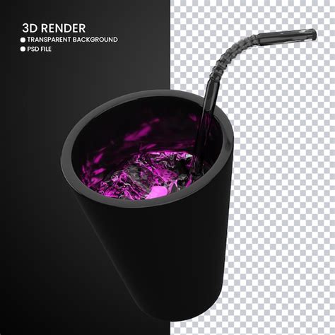 Premium Psd 3d Rendering Of Glass With Ice