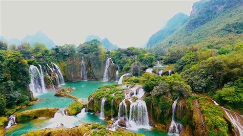 德天瀑布个人 风景区 手机壁纸 大山谷图库